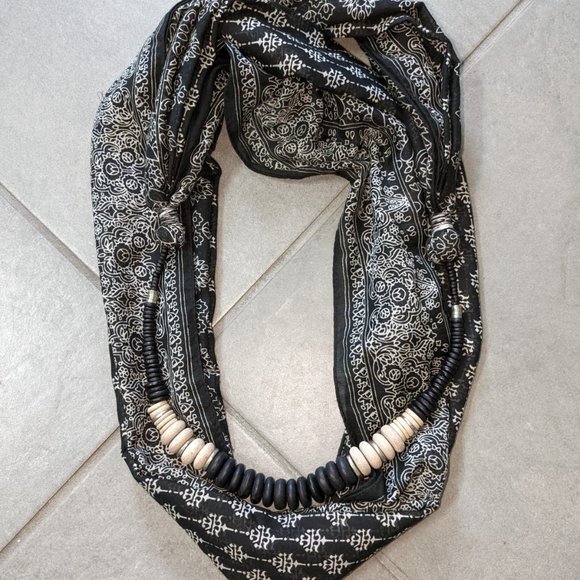 None | Accessories | Infinity Scarf Necklace Jeweled Beaded Scarf New ...